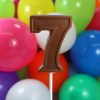 Number 7 Seven Chocolate Lollipops - Maple Molly's