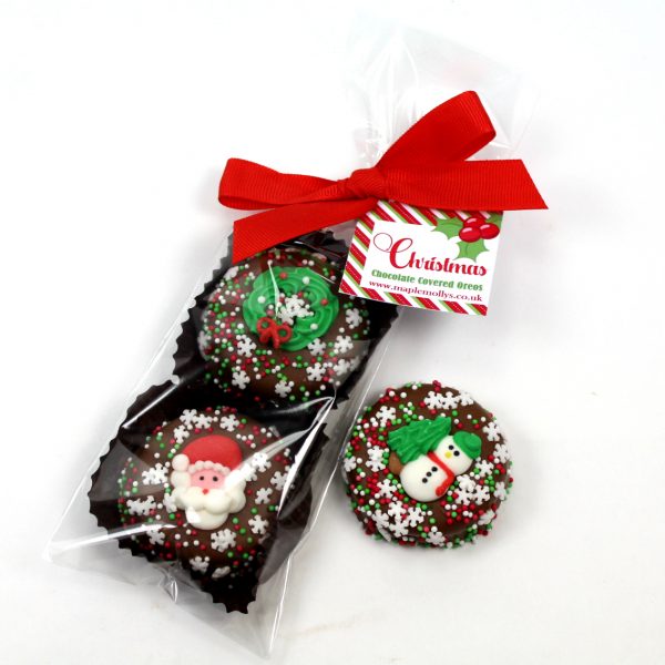 Christmas Chocolate Covered Oreo Gift Bag - Maple Molly's