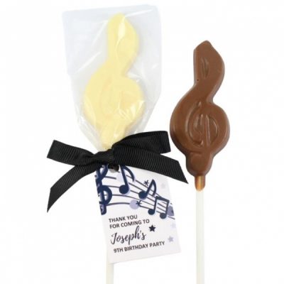Treble Clef Music Note Chocolate Lollipops - Maple Mollys