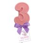 Number 3 Three Chocolate Lollipops - Maple Mollys